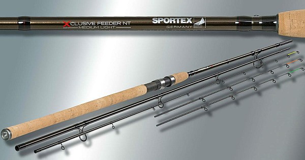 Lansetă Sportex Xclusive Feeder NT Medium Heavy, 3.90m/100-190g, 3+3buc ...
